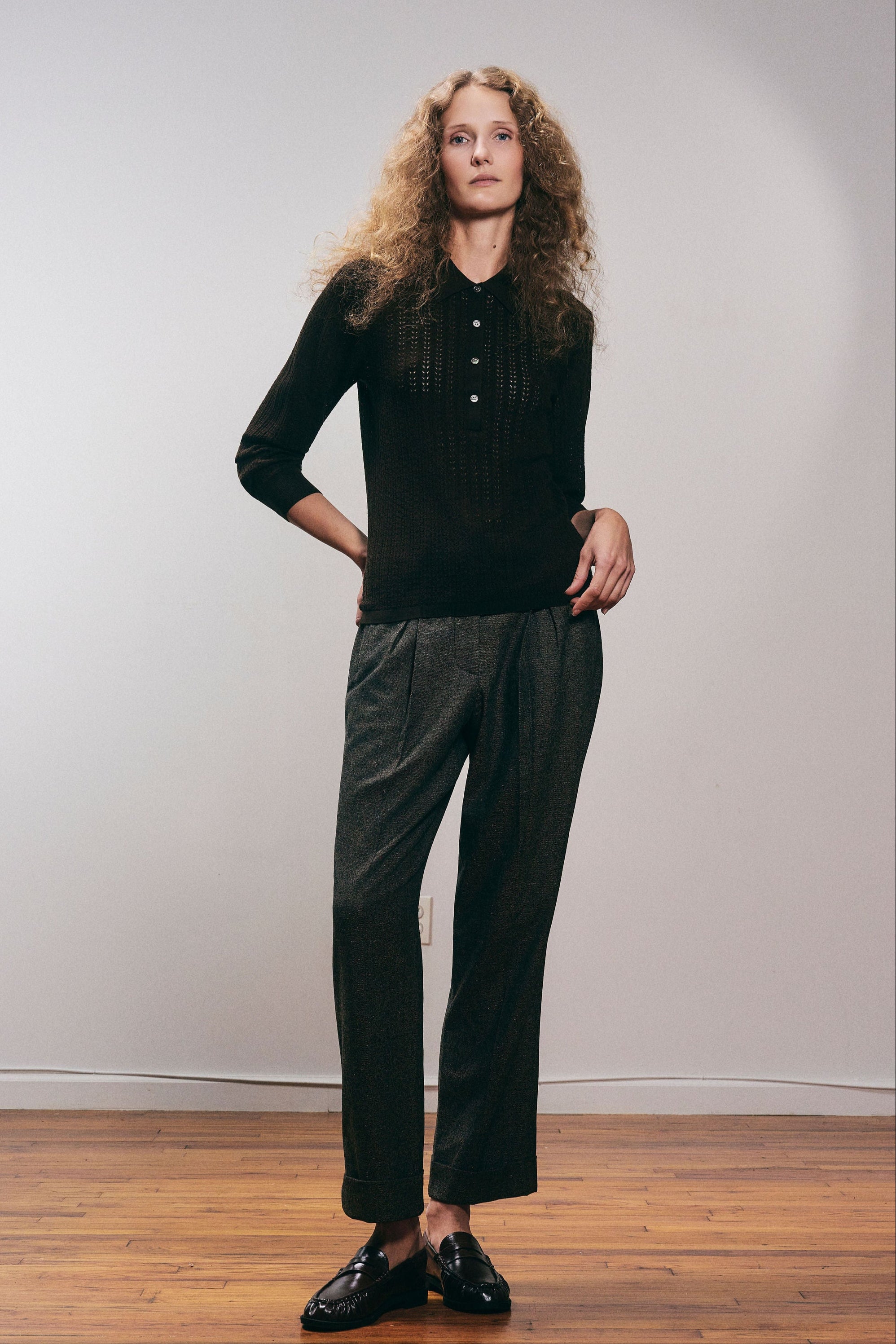 Dalia knit polo – Stathe