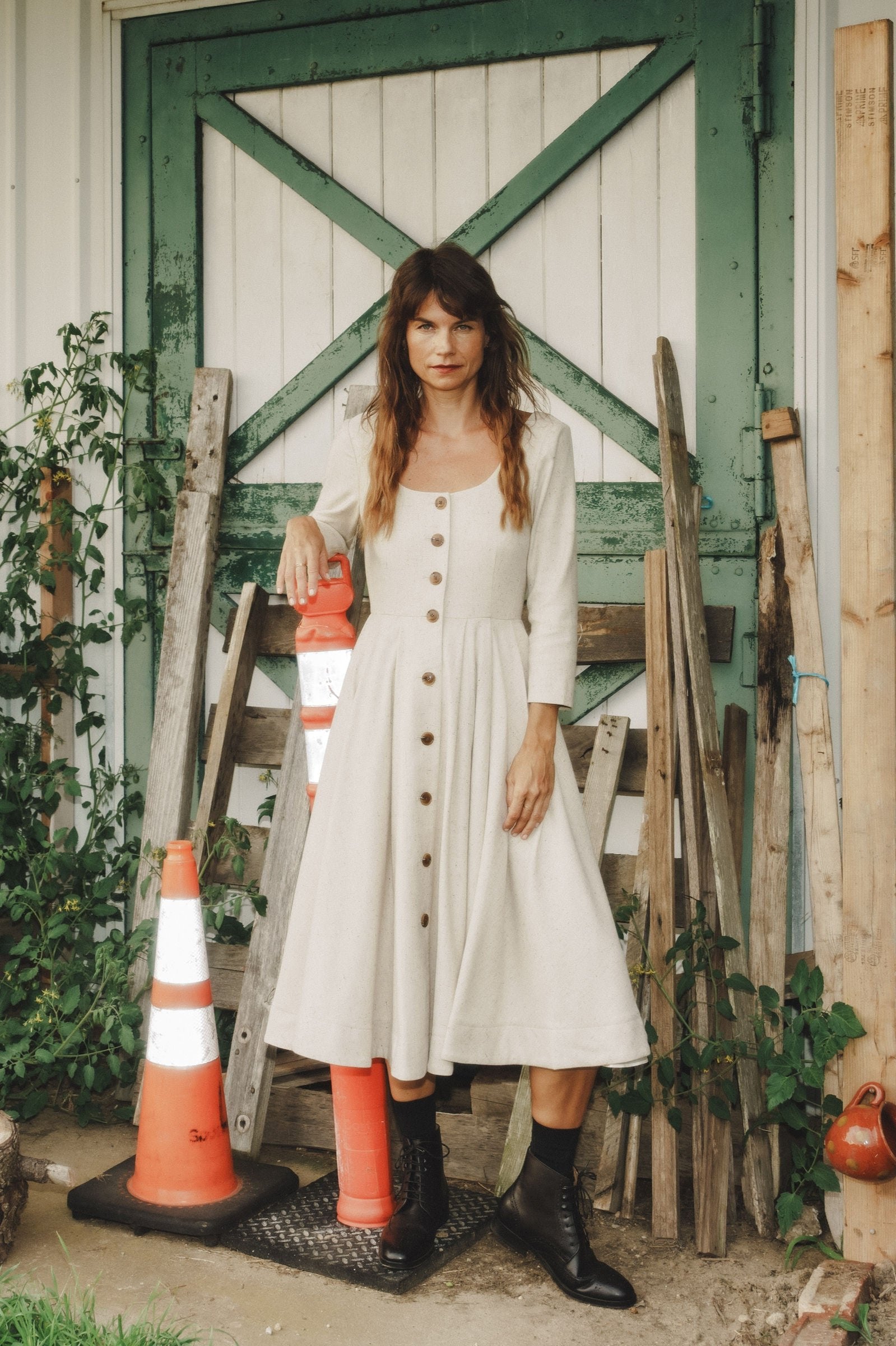 Palosanto Dress - linen tweed – Stathe